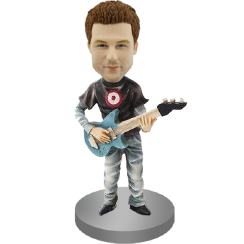 Rock Guitar Player Bobblehead